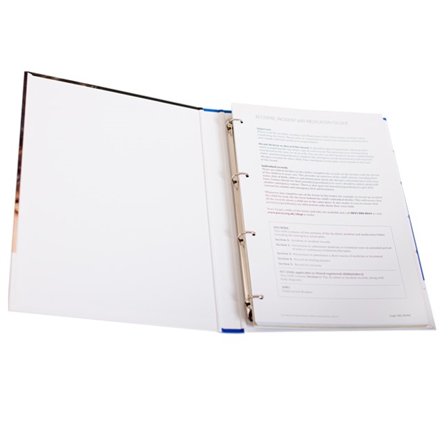 Accident, incident and medication folder