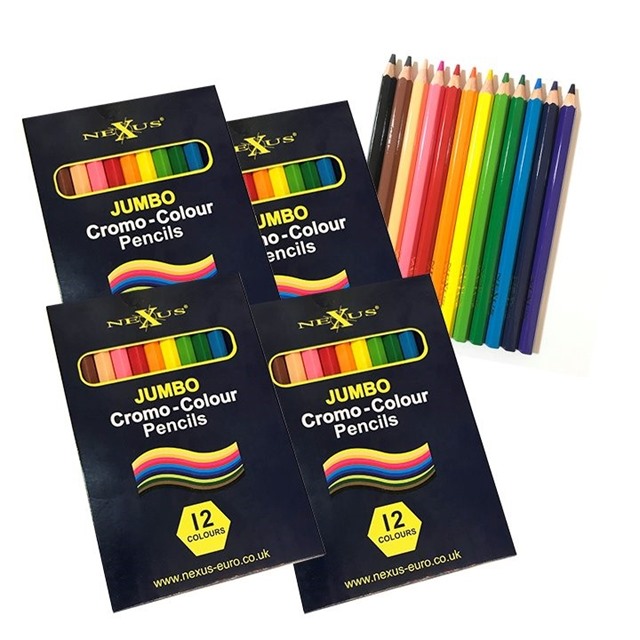 Jumbo colouring pencils - pack of 12